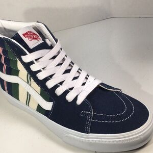 Vans | Shoes | Nwt Vans Sk8 Hi Top Field Daze Dress Blue Skateboard ...